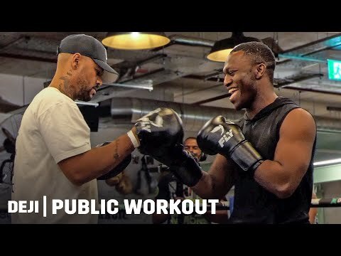 SecondsOut Boxing News - Videos - Deji • FULL MEDIA WORKOUT • (Deji vs ...
